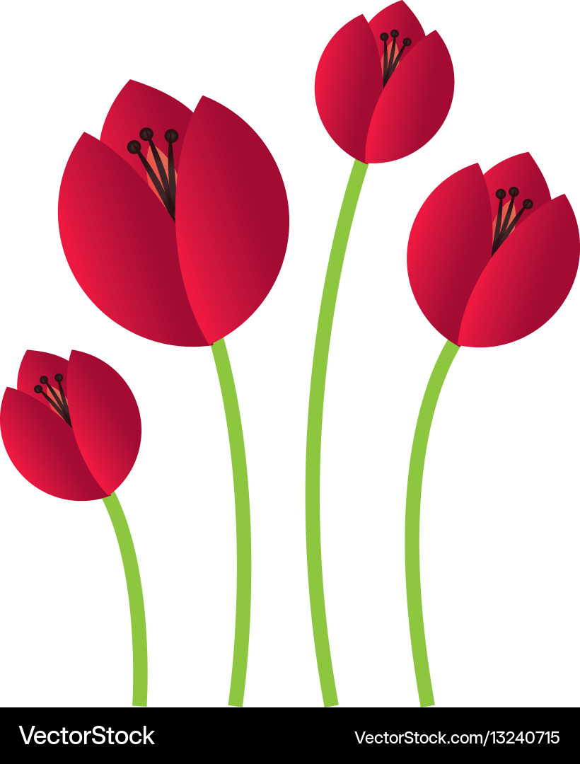 Cute flower decoration icon Royalty Free Vector Image