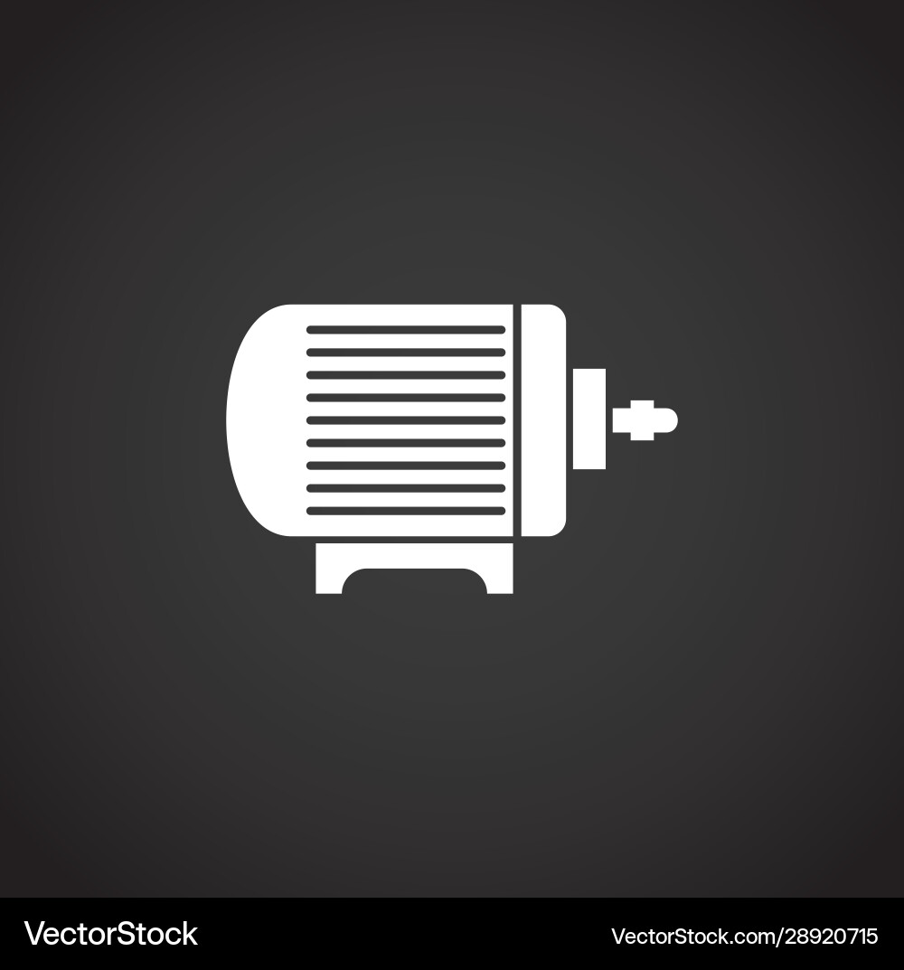 Motor related icon on background for graphic Vector Image