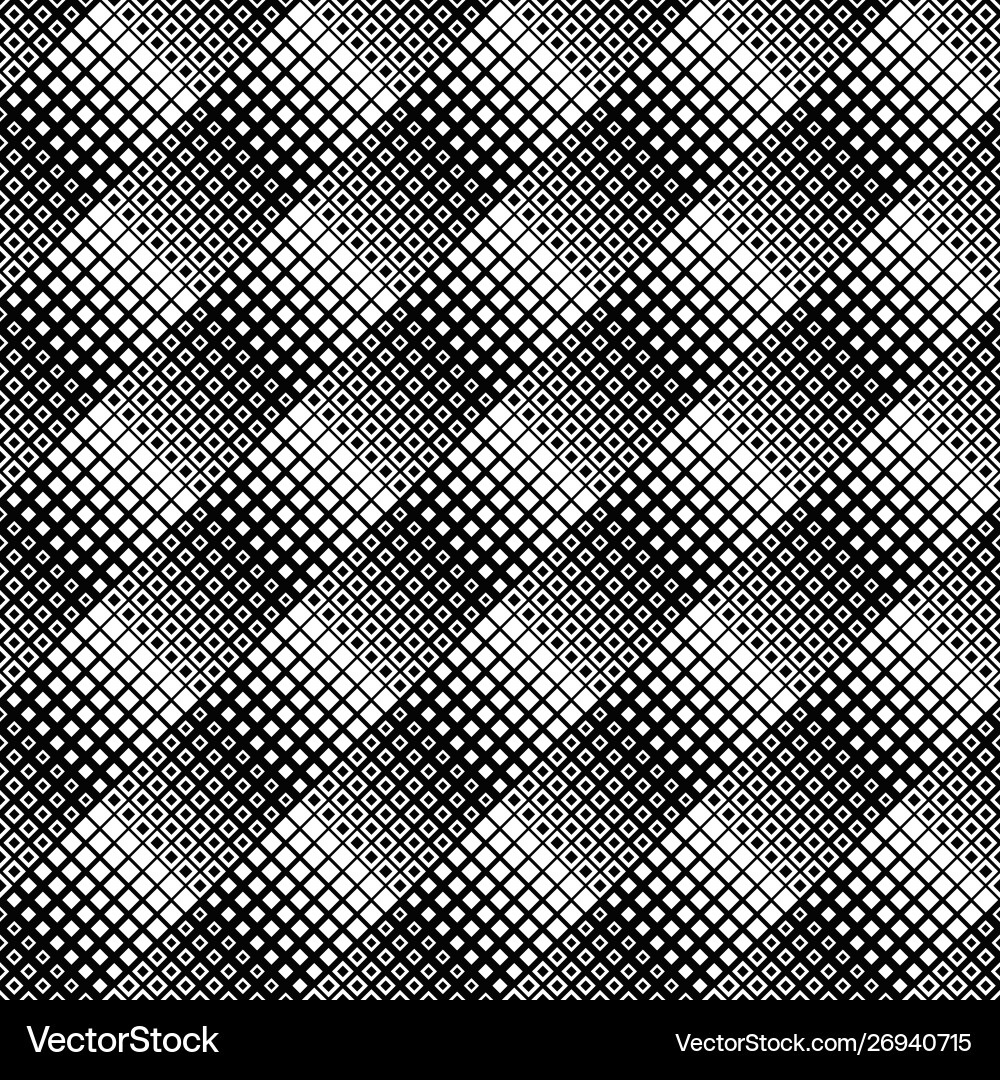 Seamless geometrical monochrome diagonal square Vector Image
