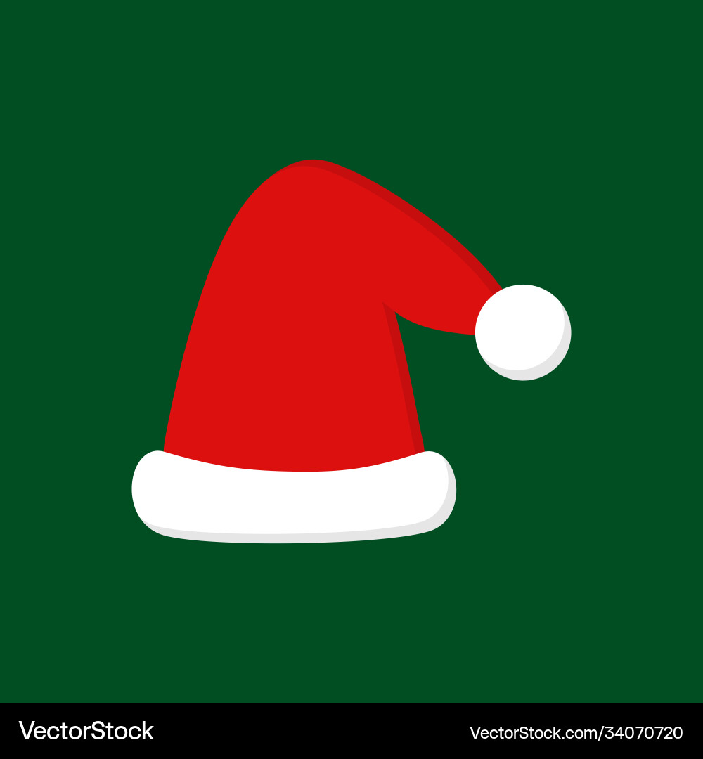 Christmas party santa hat Royalty Free Vector Image