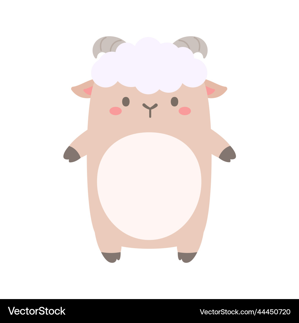 Cute wild animal cartoon text frame Royalty Free Vector