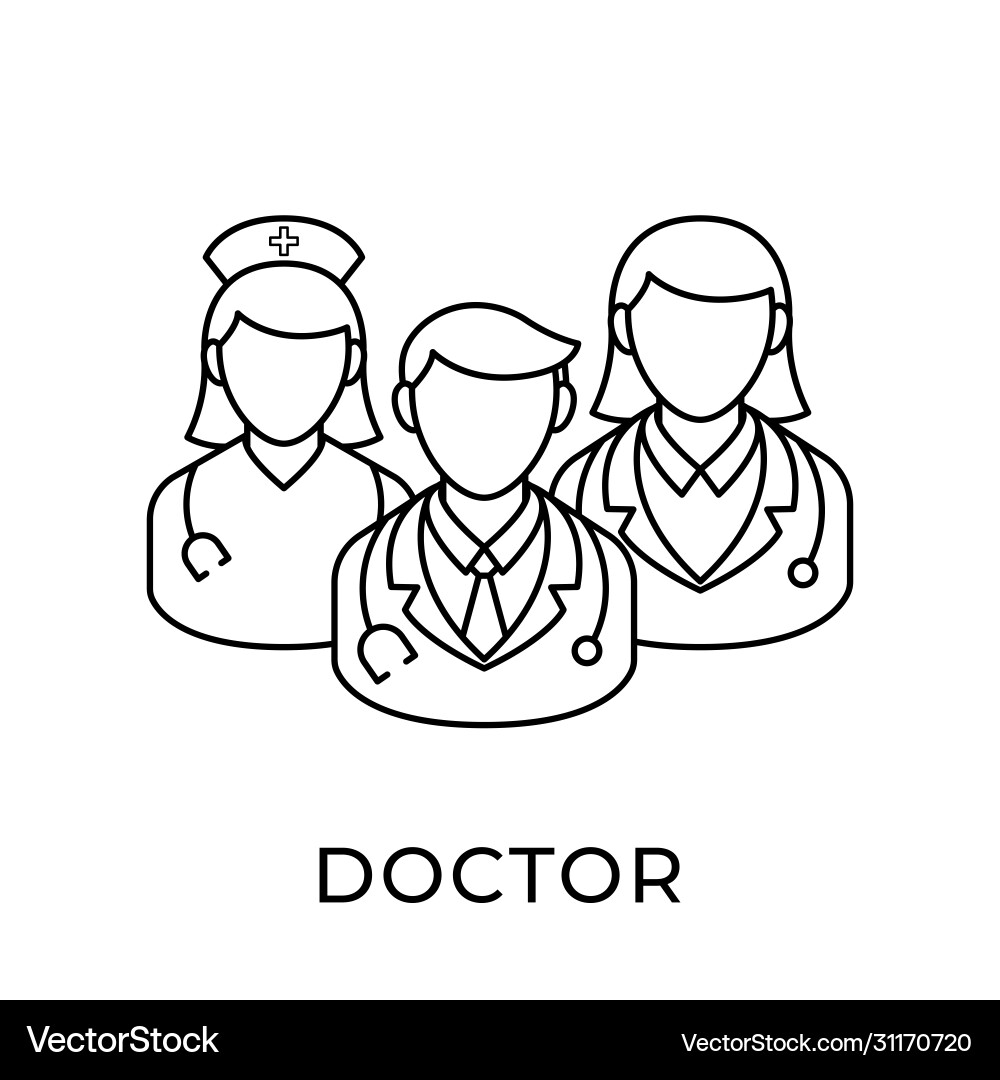 Doctor icon medical template Royalty Free Vector Image