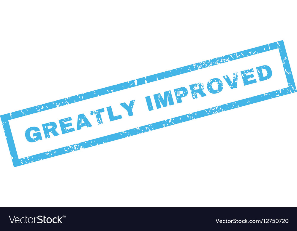 Greatly improved rubber stamp Royalty Free Vector Image
