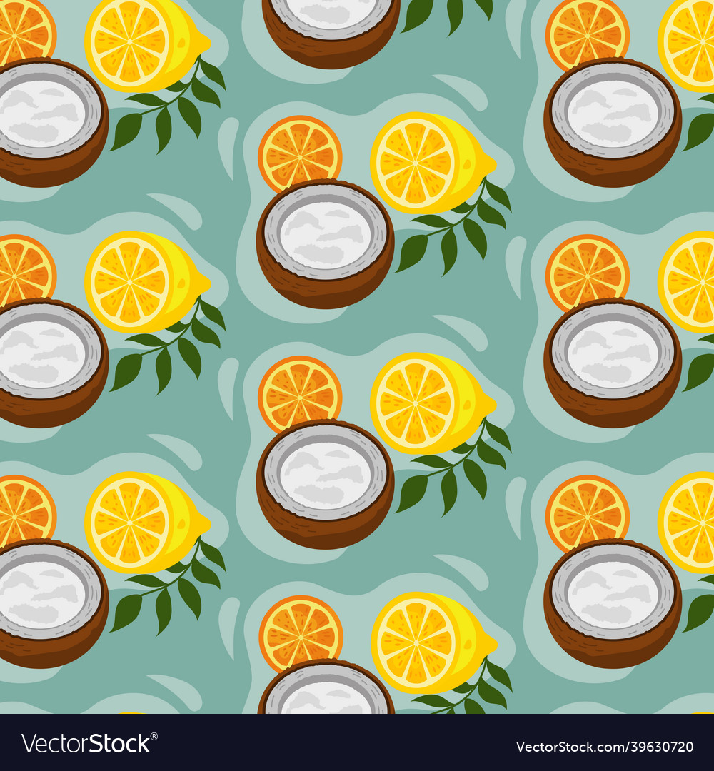 Pattern web coconut background texture Royalty Free Vector