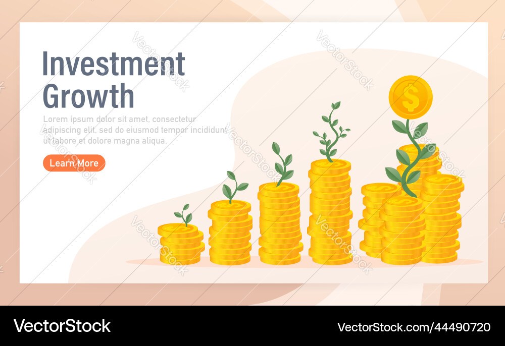 Roi return on investment performance measure from Vector Image