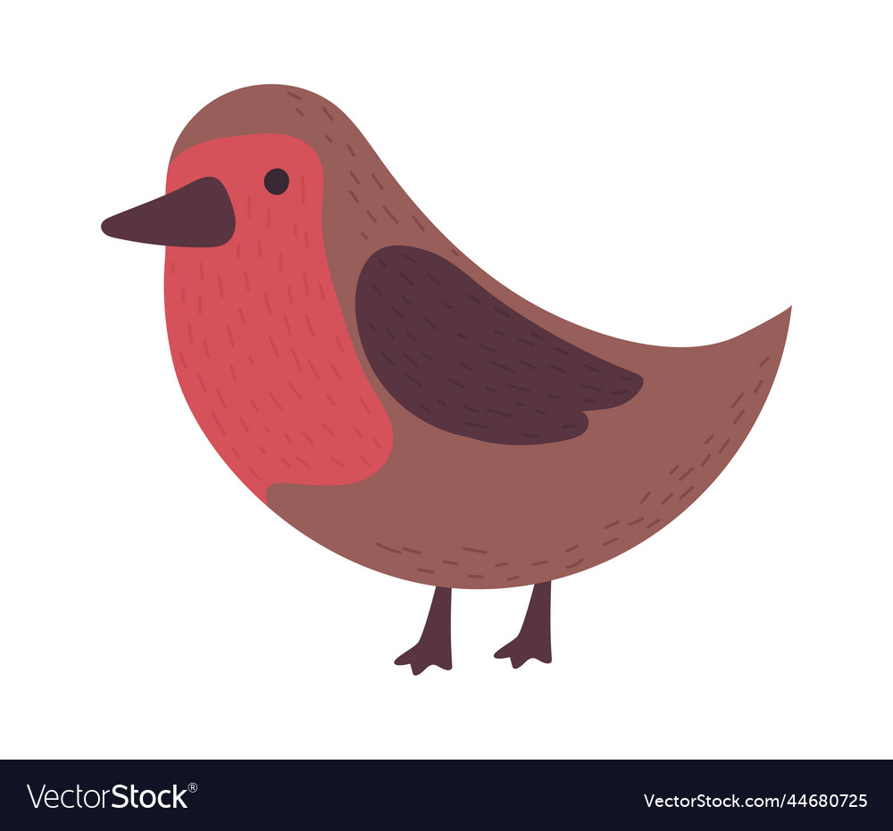 Bird winter animal Royalty Free Vector Image - VectorStock