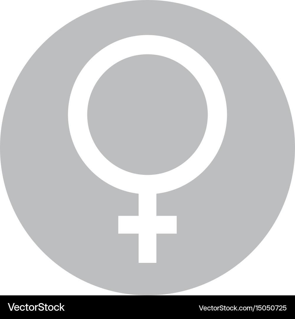Female gender symbol Royalty Free Vector Image