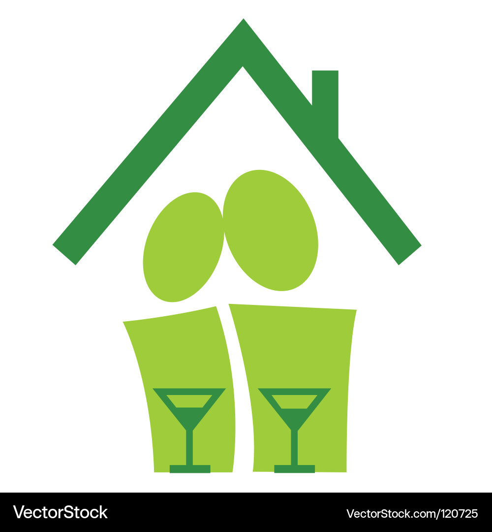 Pictograph housewarming Royalty Free Vector Image