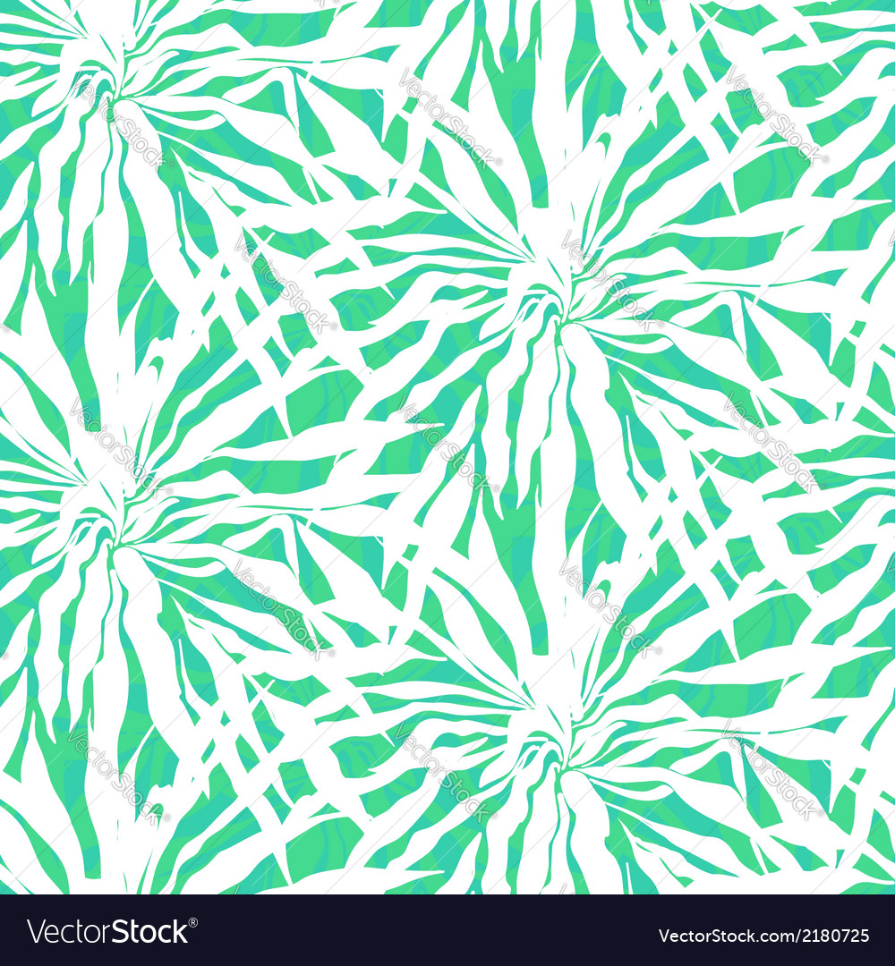 Seamless pattern with tropical palm leaves Vector Image