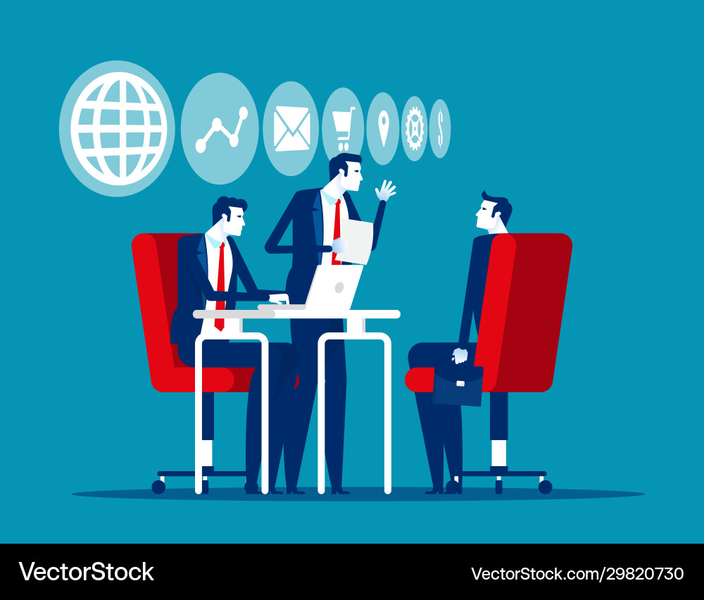 Business and financial advisor concept Royalty Free Vector