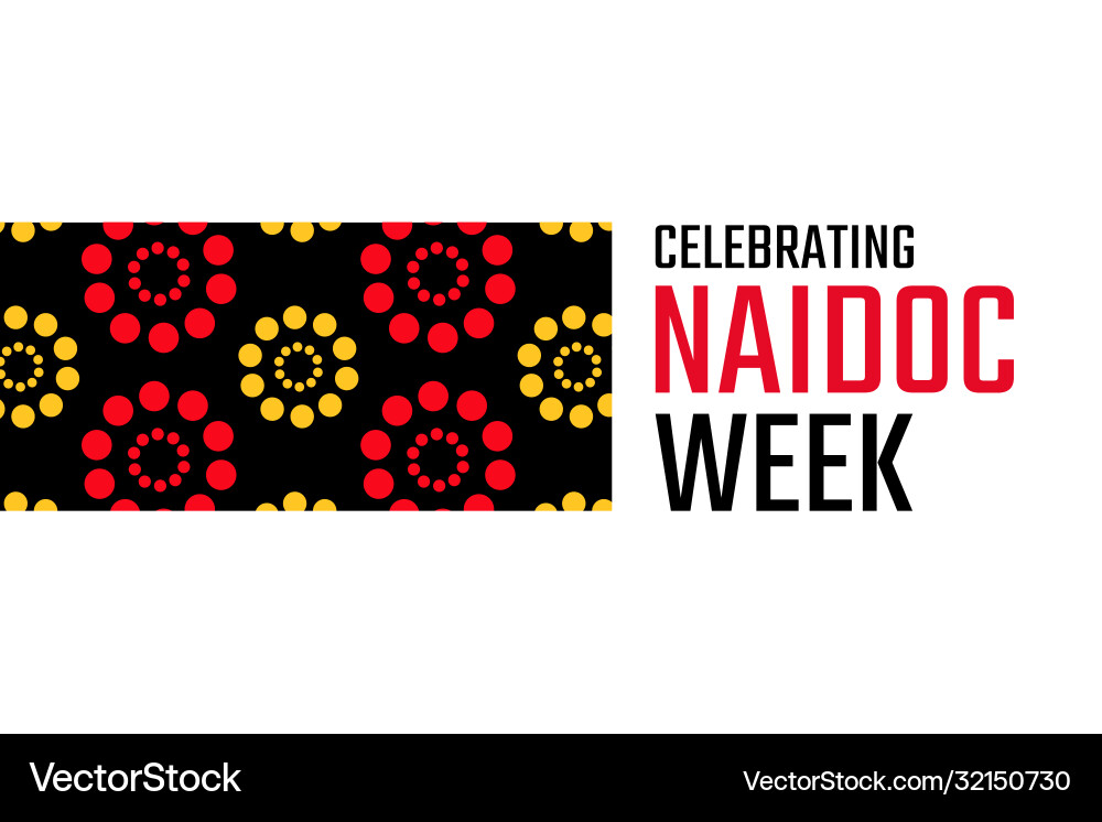 Celebrating naidoc week holiday concept template Vector Image