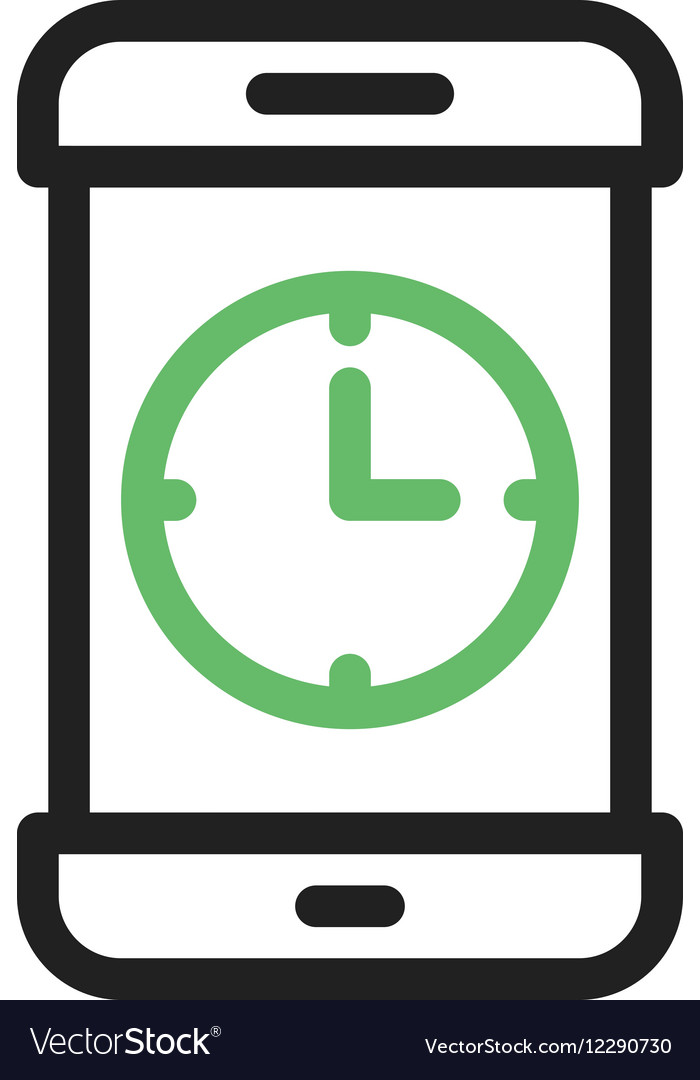 Clock app Royalty Free Vector Image - VectorStock