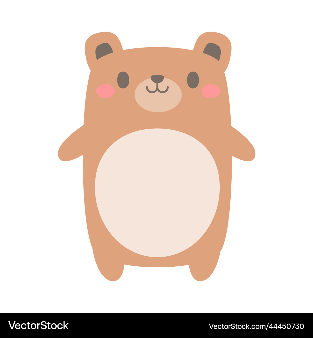 Cute wild animal cartoon text frame Royalty Free Vector