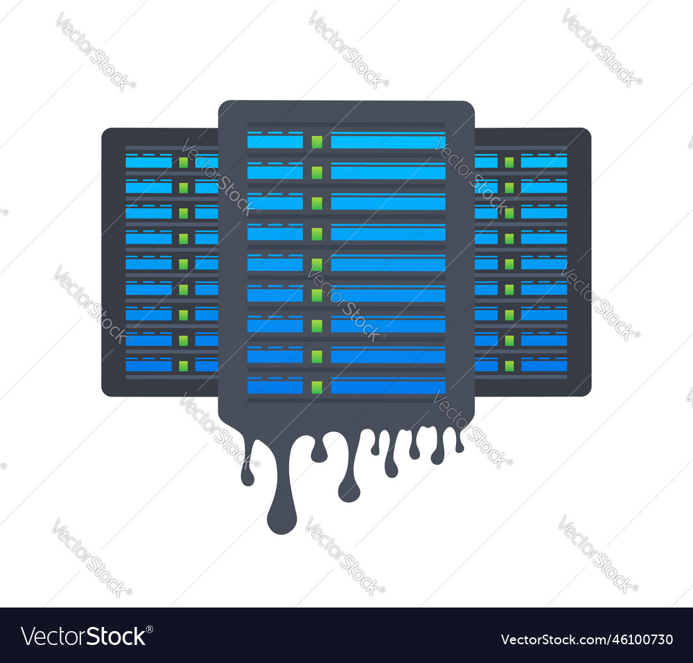 Data leaks cloud hacking data hack problem Vector Image