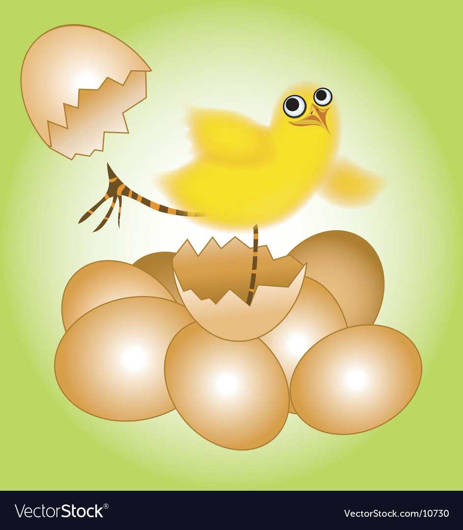 Easter chick Royalty Free Vector Image - VectorStock