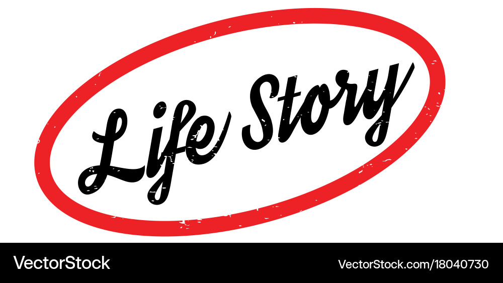 Life story rubber stamp Royalty Free Vector Image