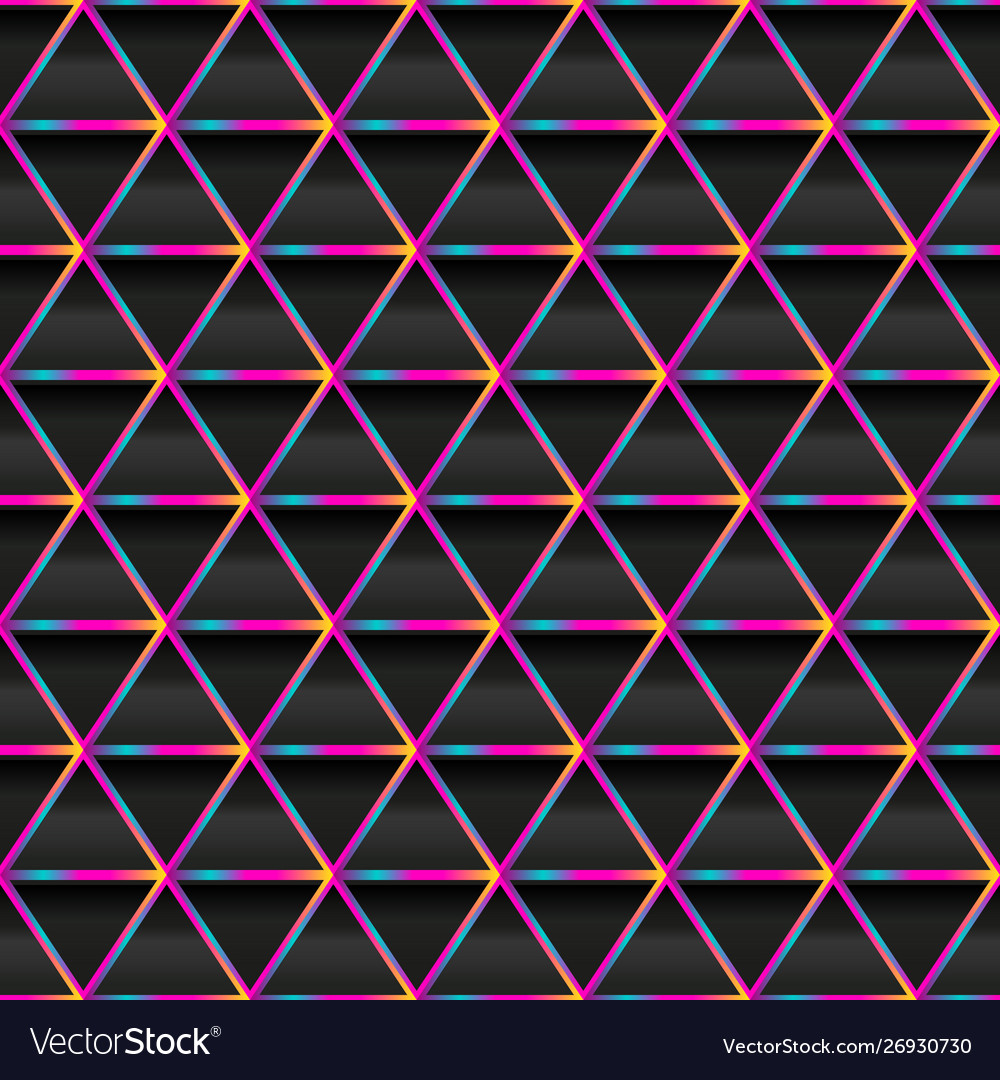 Rainbow triangle texture Royalty Free Vector Image