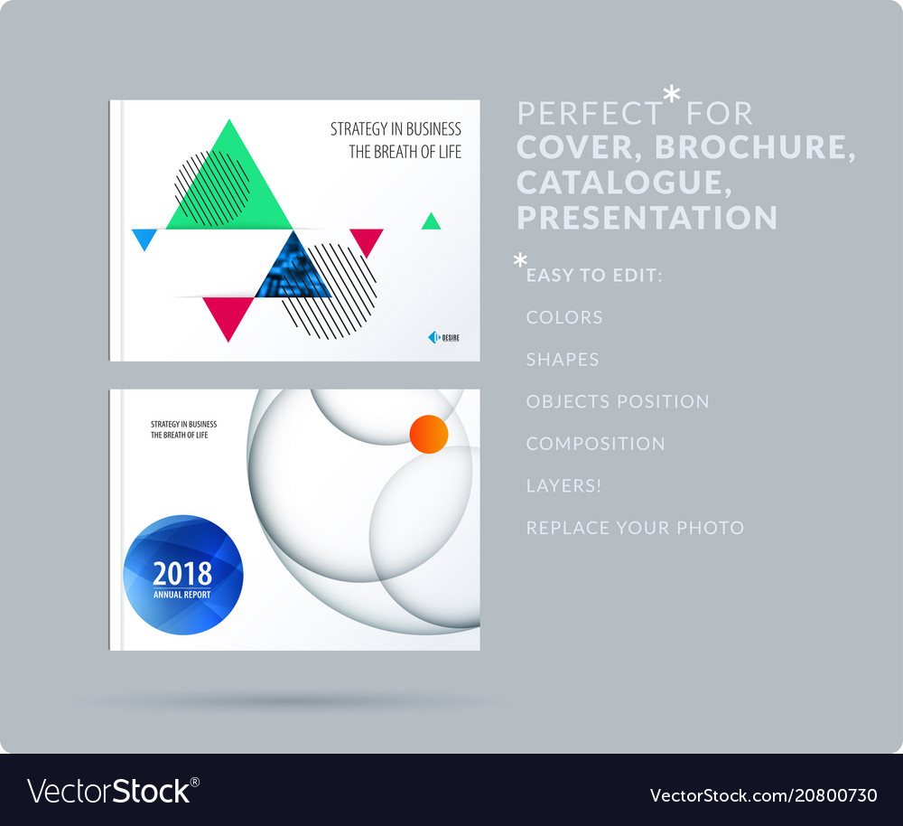 Triangular design presentation template Royalty Free Vector