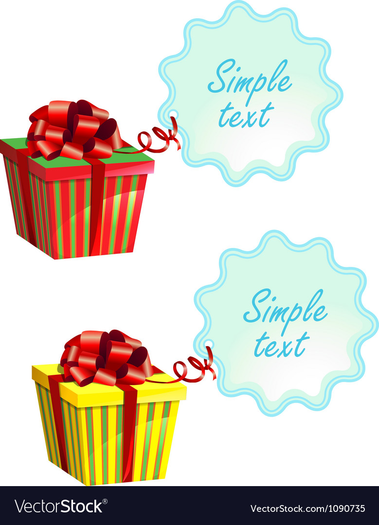 Gift boxes Royalty Free Vector Image - VectorStock