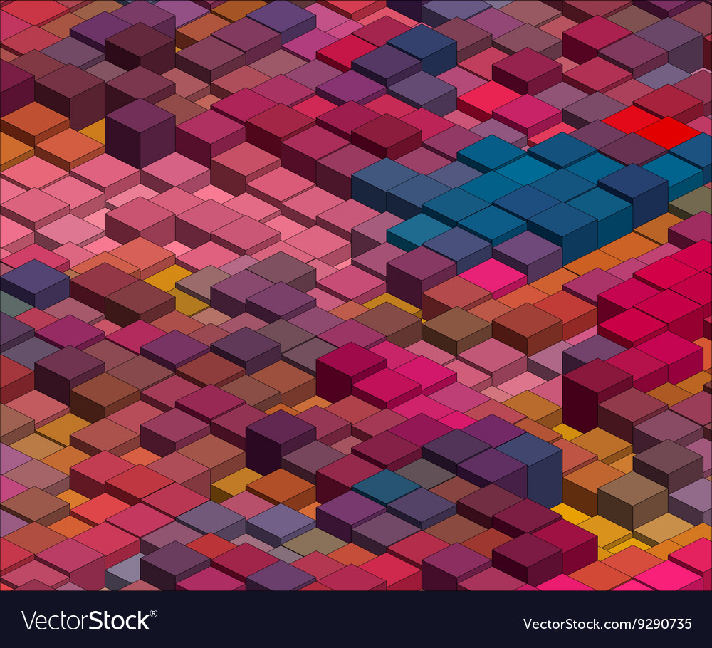 Isometric pattern Royalty Free Vector Image - VectorStock