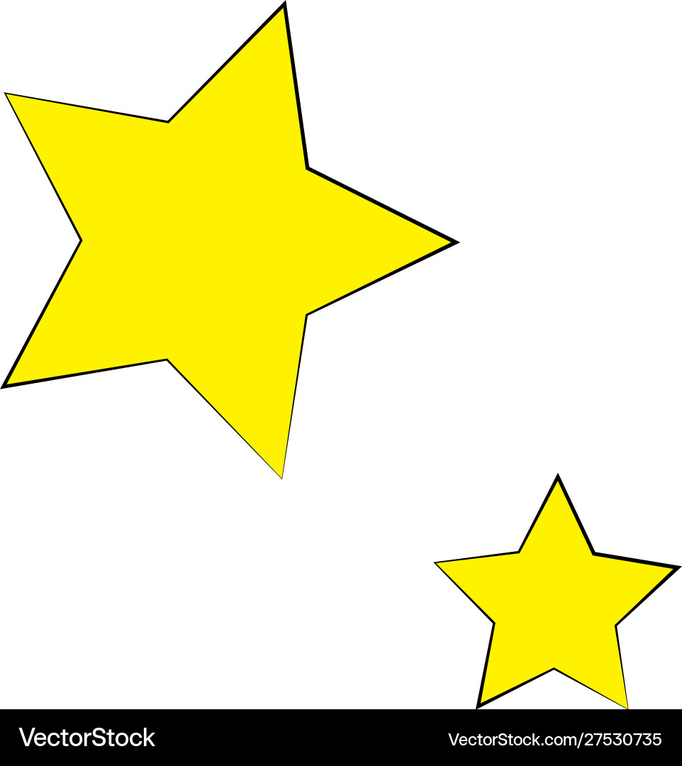 Set stars decoration isolated icon Royalty Free Vector Image