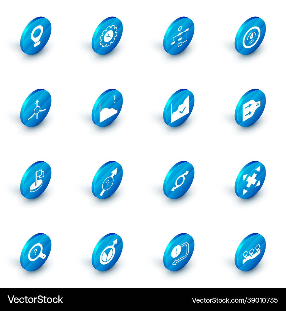 Set wrench and gear hierarchy organogram chart Vector Image