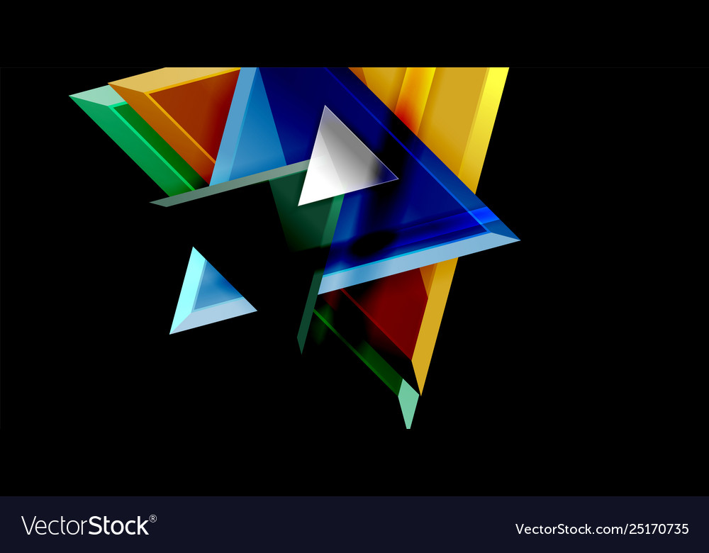 Triangle abstract background Royalty Free Vector Image