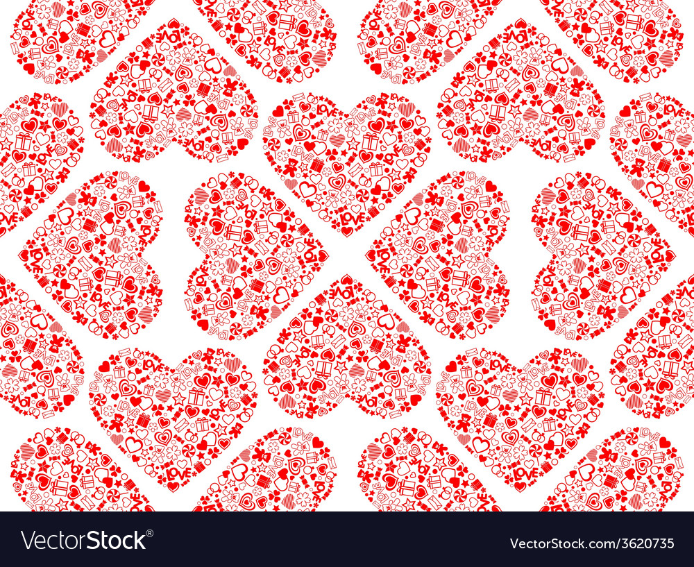 Valentine pattern Royalty Free Vector Image - VectorStock
