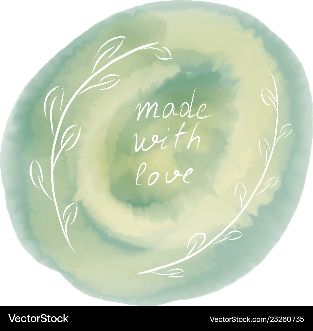 White inscription on a green Royalty Free Vector Image