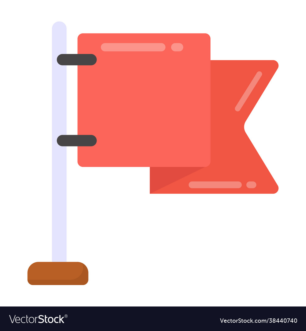 Flagpole Royalty Free Vector Image - VectorStock