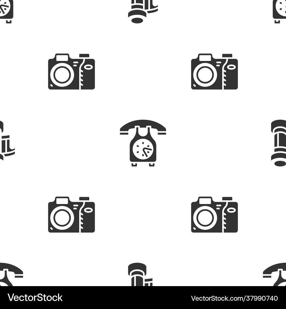 Set camera roll cartridge telephone handset Vector Image