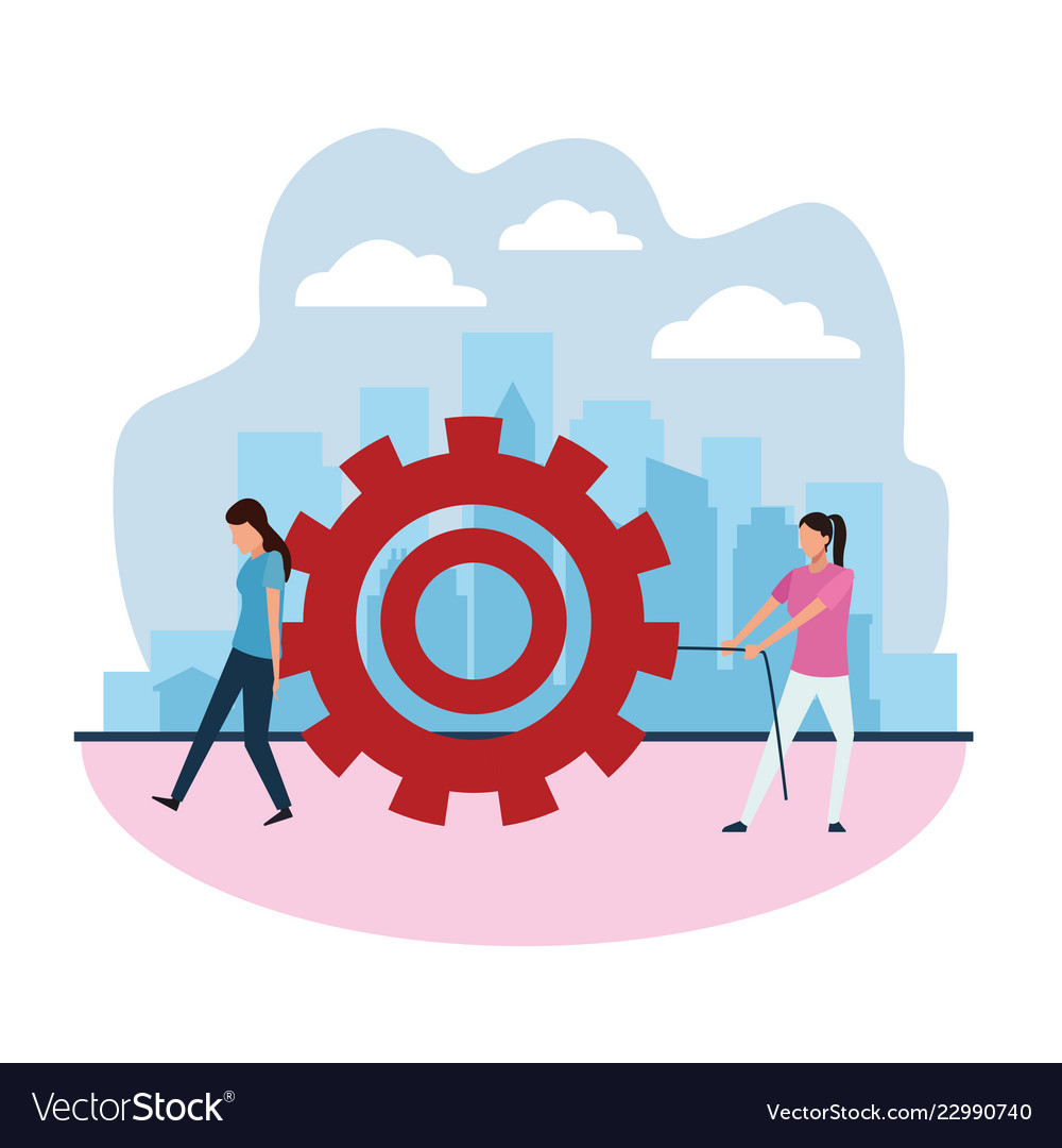 Teamwork creative design Royalty Free Vector Image