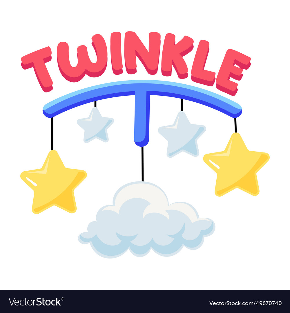 Twinkle night Royalty Free Vector Image - VectorStock
