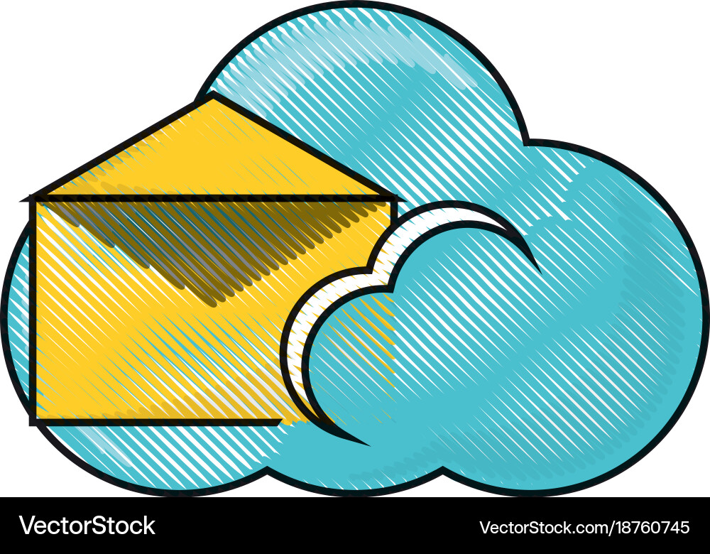 Cloud storage design concept Royalty Free Vector Image