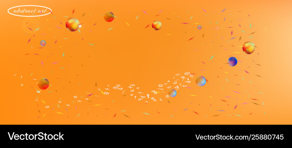 Colorful abstract ultra wide space background Vector Image