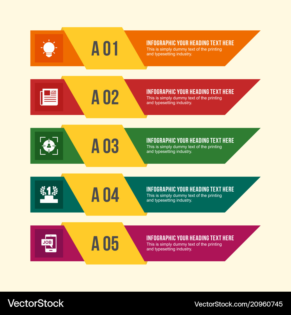 Employment related information in infographic Vector Image