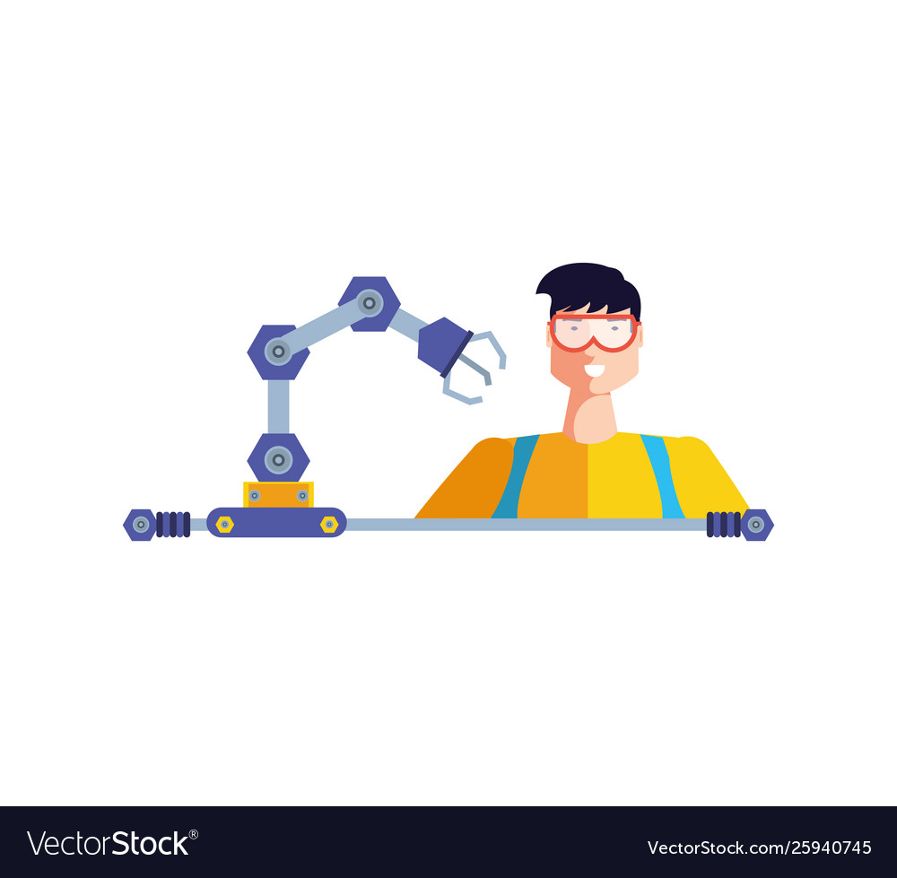 Isolated avatar professional worker design Vector Image