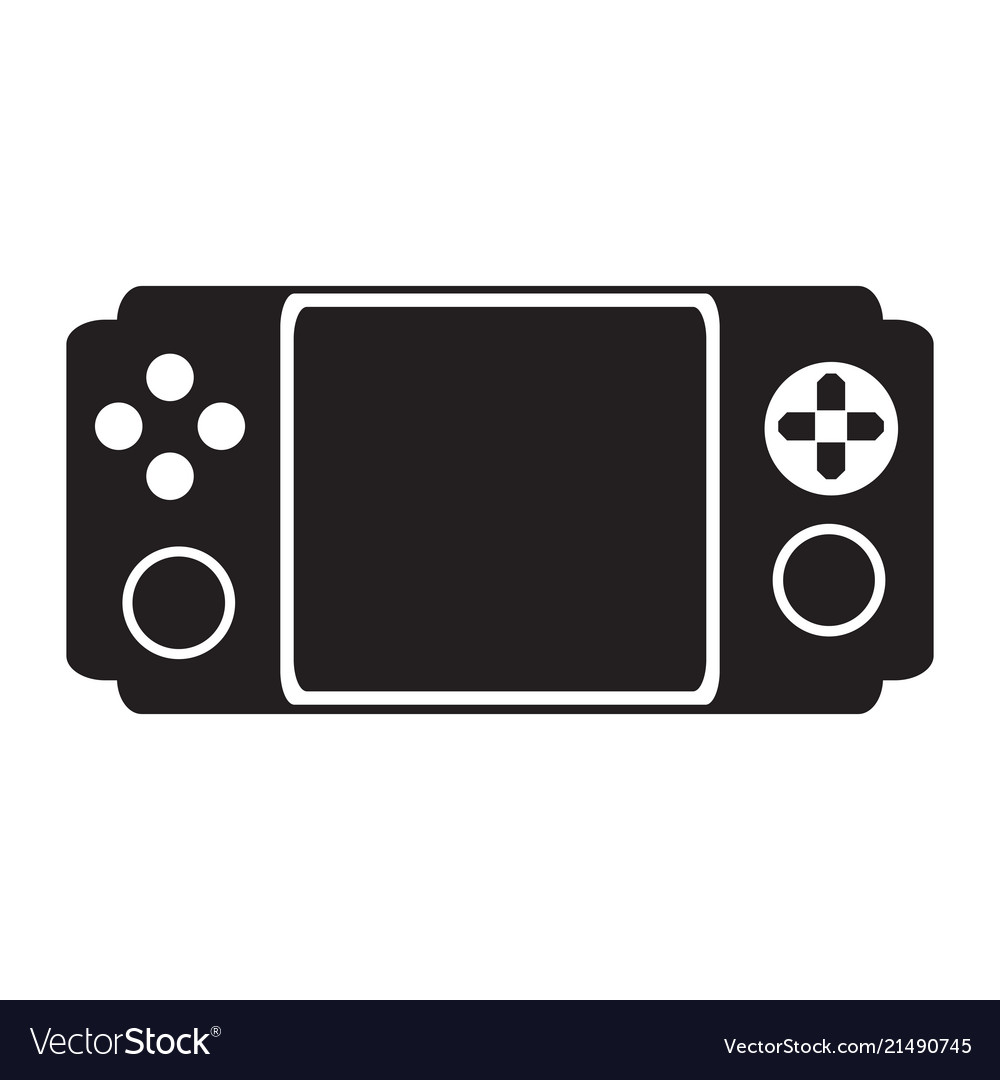 Isolated portable videogame console icon Vector Image