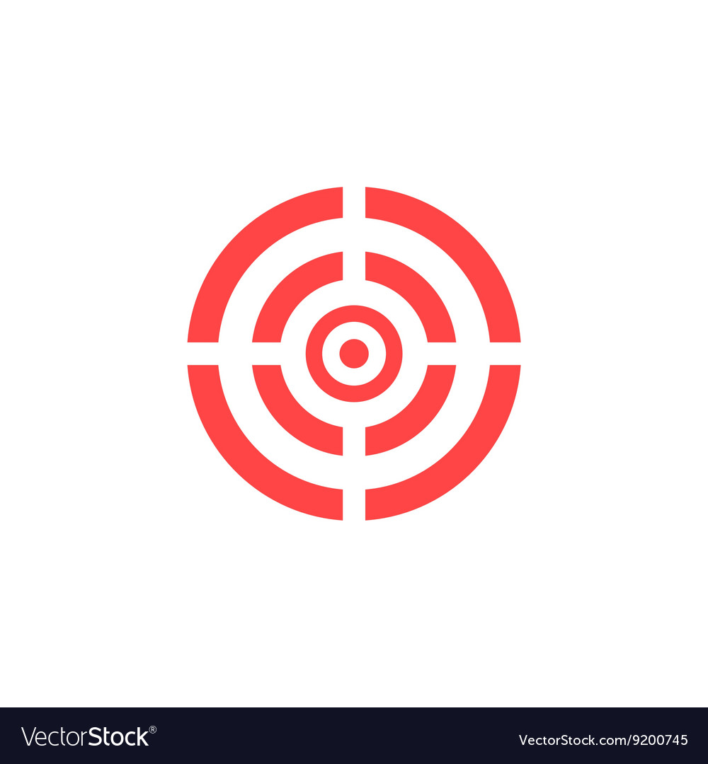 Target icon - background Royalty Free Vector Image