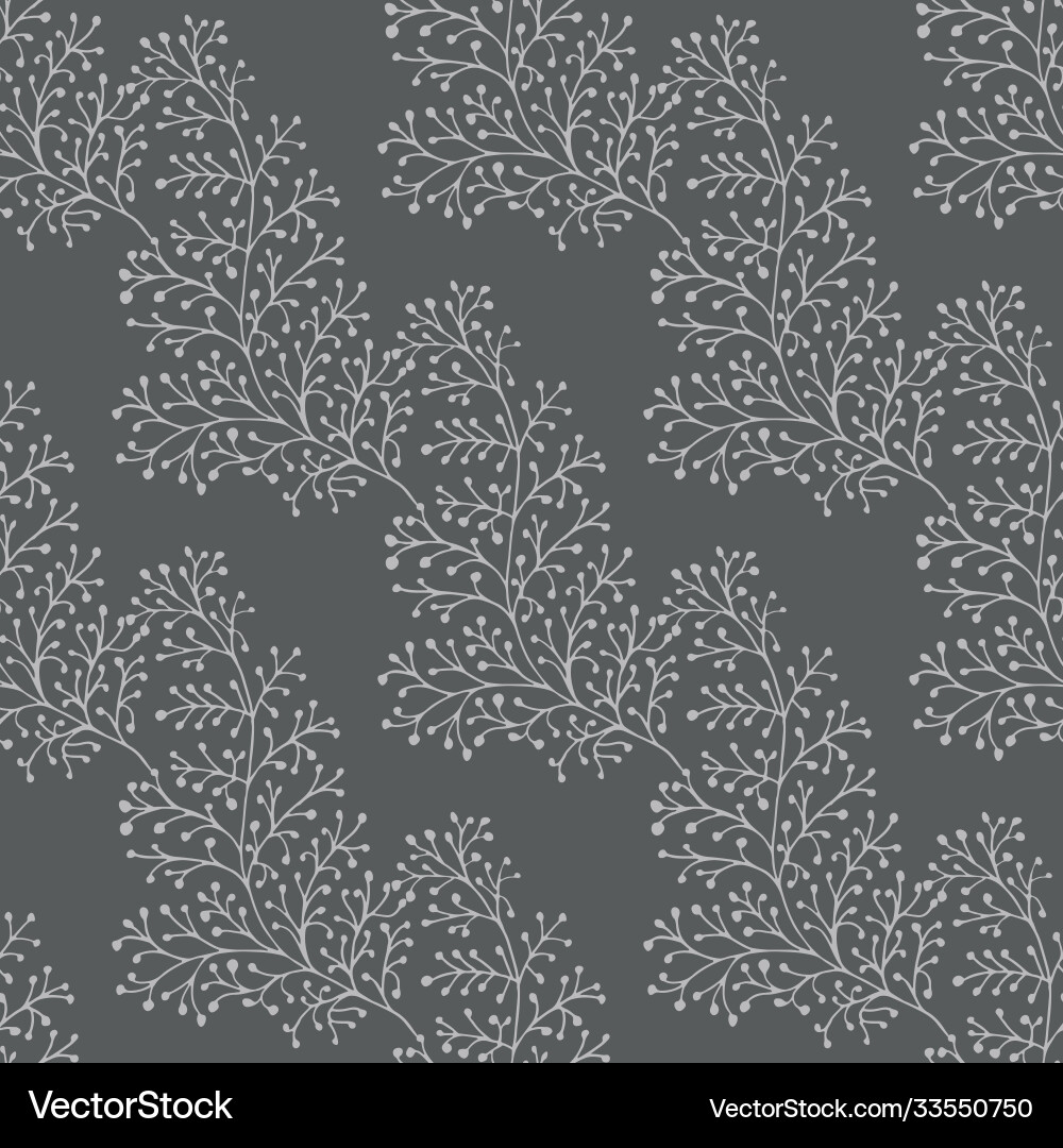 Jacquard effect wild meadow grass seamless Vector Image