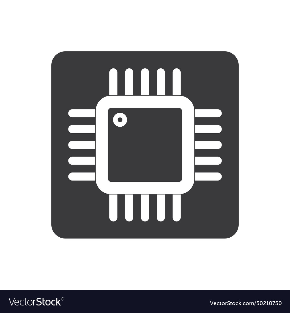Processor chip icon Royalty Free Vector Image - VectorStock