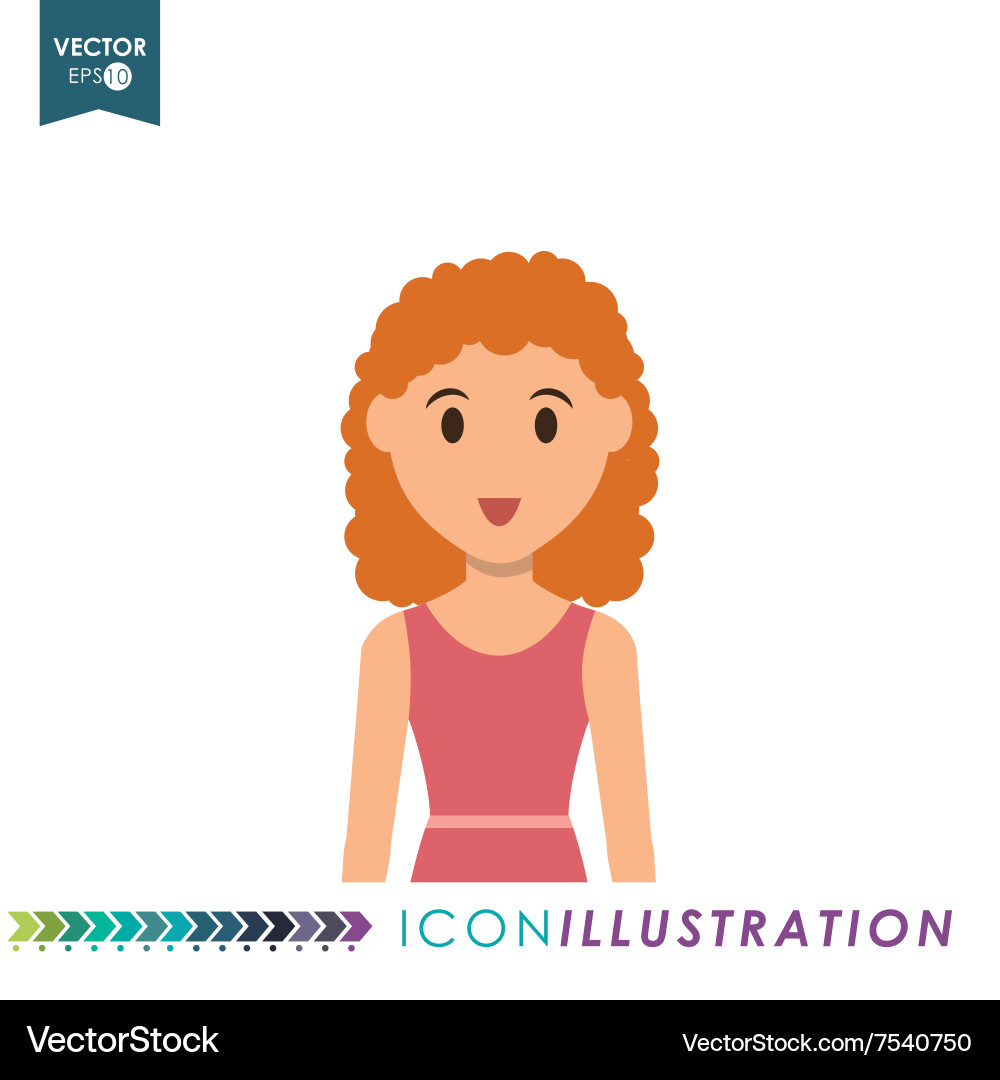 Woman icon design Royalty Free Vector Image - VectorStock