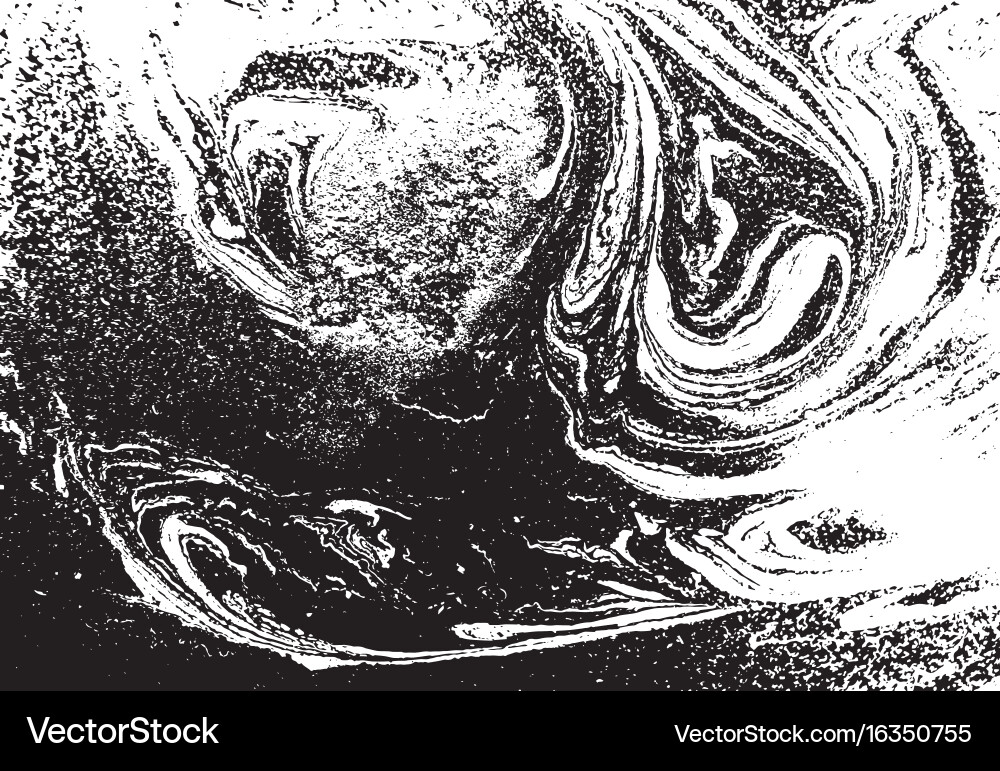 Black and white liquid texture watercolor hand Vector Image