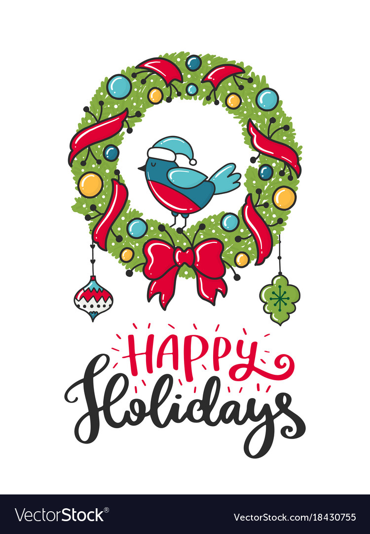 Christmas poster Royalty Free Vector Image - VectorStock