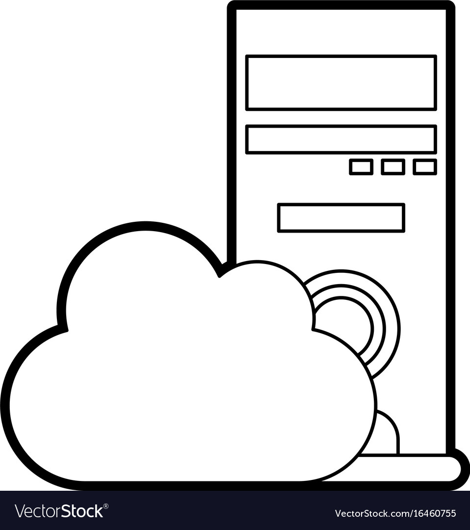 Cloud storage Royalty Free Vector Image - VectorStock