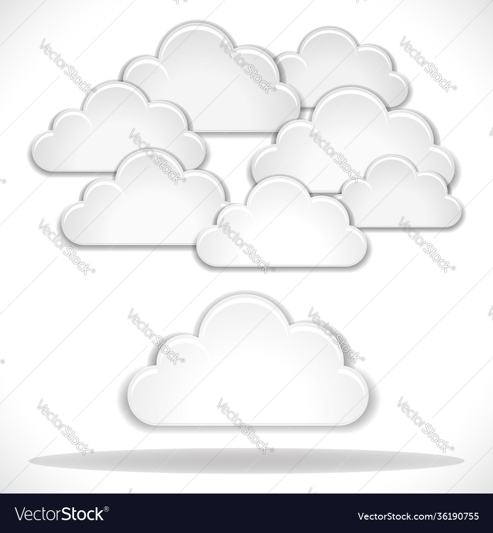 Clouds Royalty Free Vector Image - VectorStock