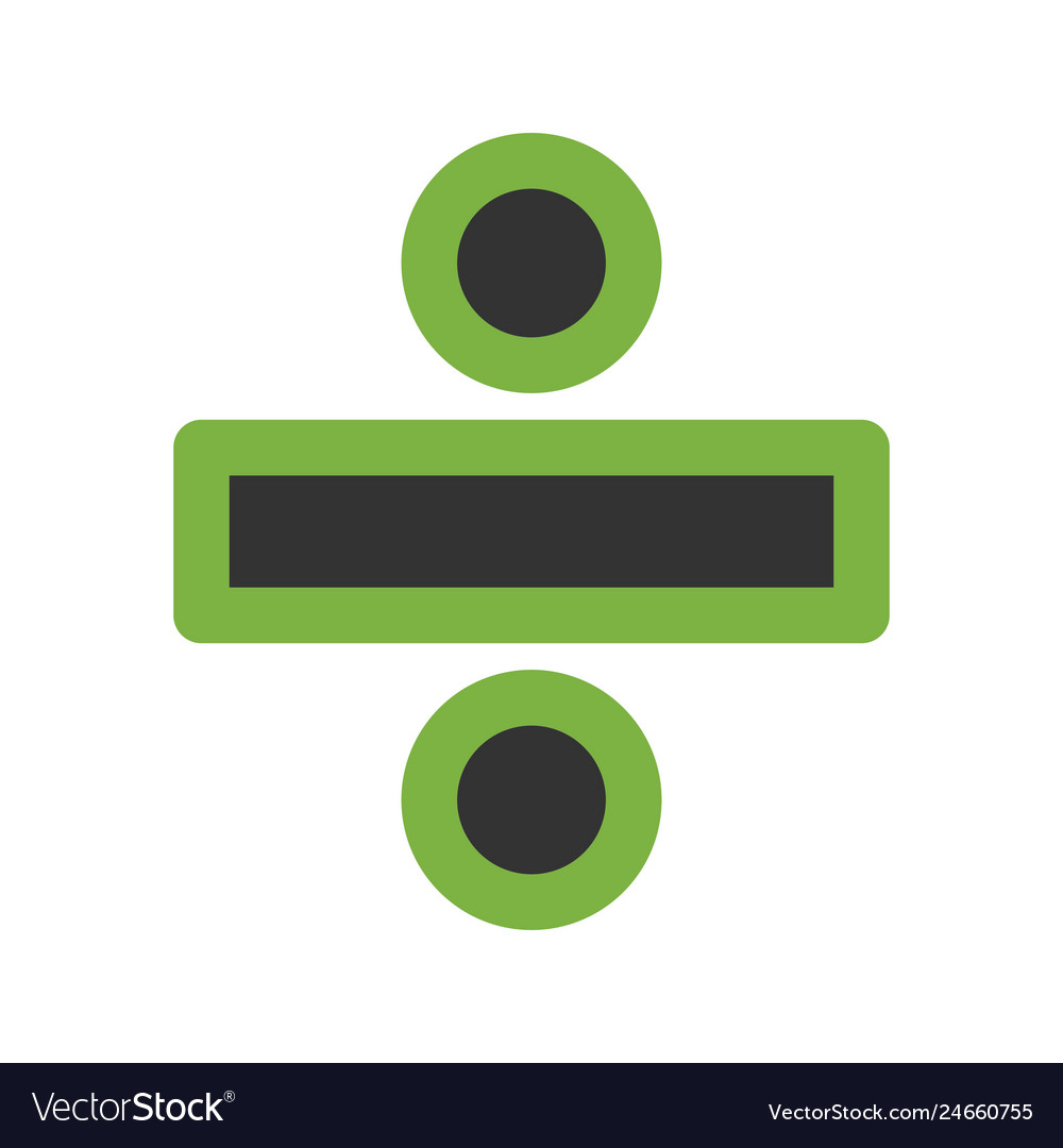 Divide icon Royalty Free Vector Image - VectorStock