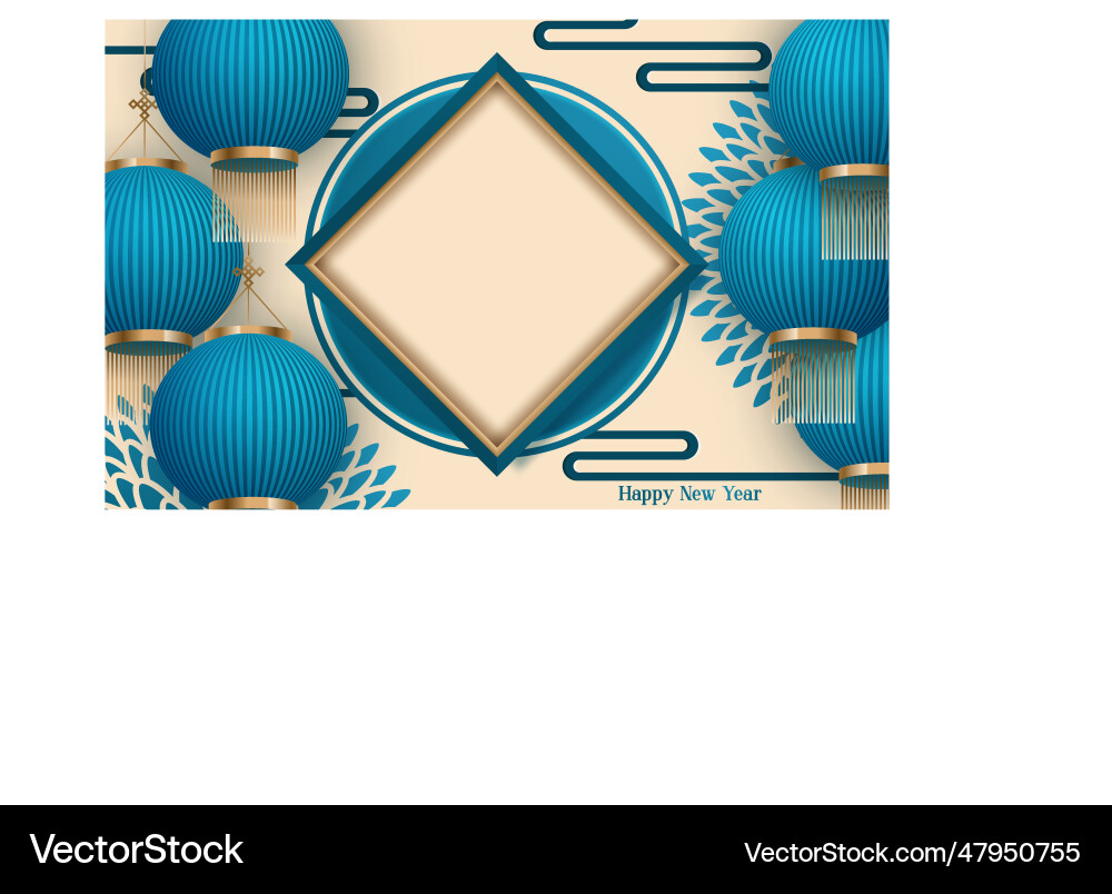 Happy chinese new year on spring couplet Vector Image