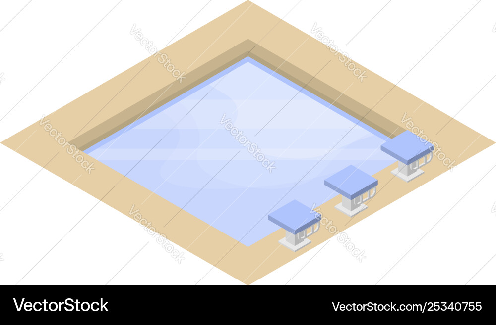 Sport pool icon isometric style Royalty Free Vector Image