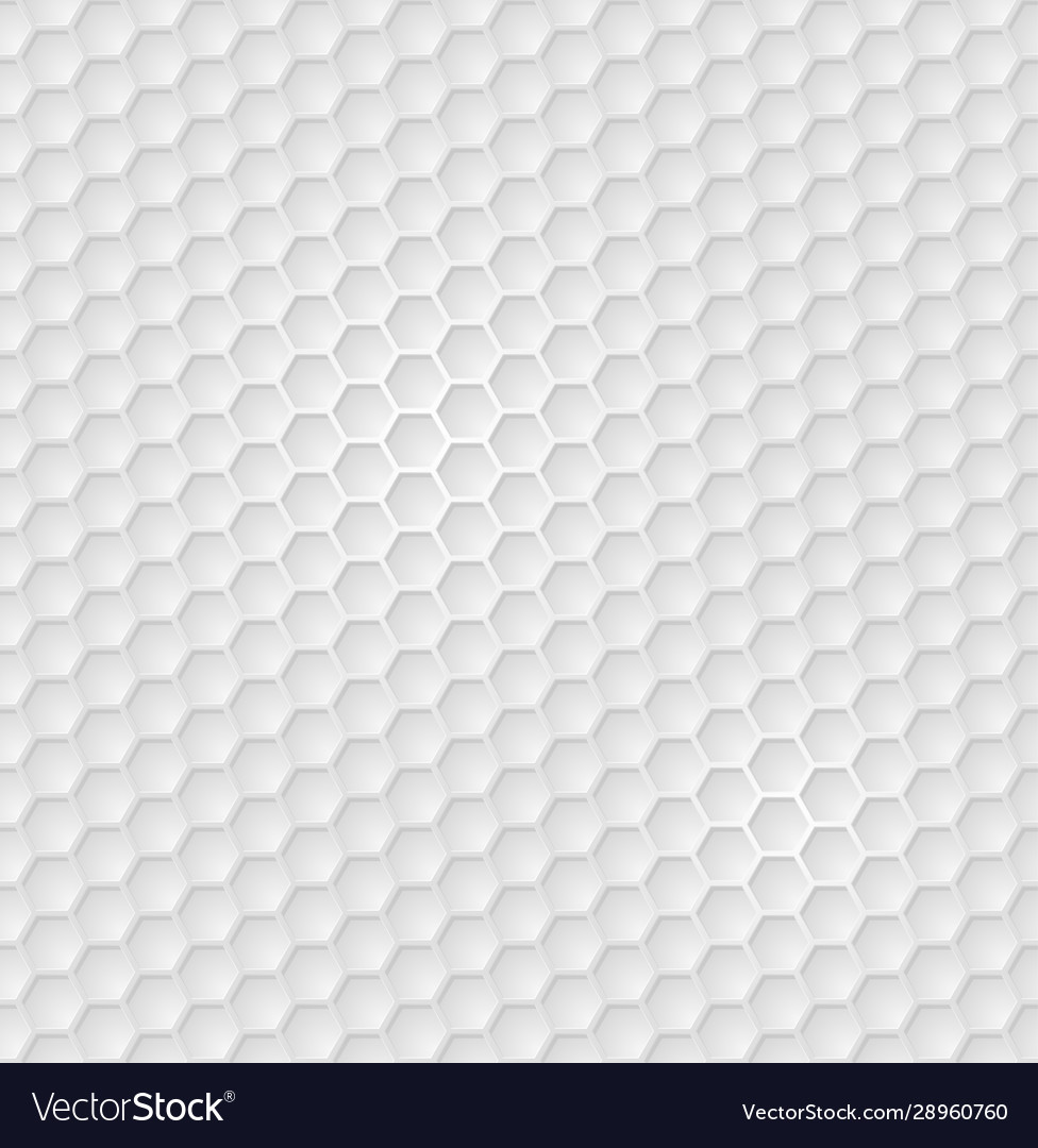 Abstract white hexagon seamless pattern eps Vector Image